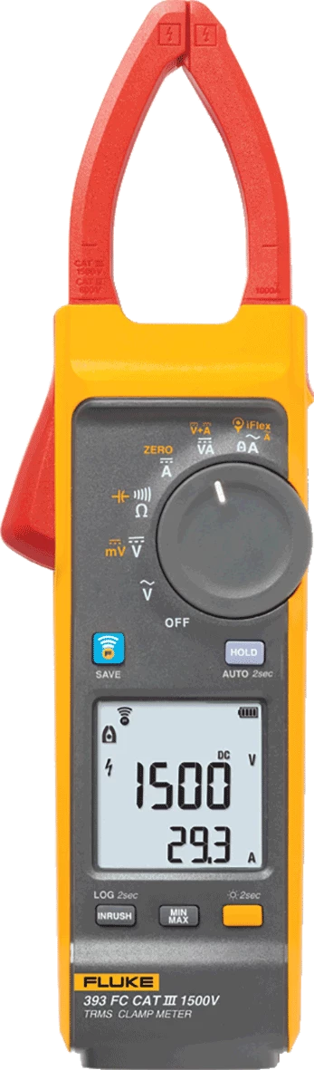 FLUKE 393FC CAT III 1500V TRMS WIRELESS CLAMP W/IFLEX | METROTEH ...